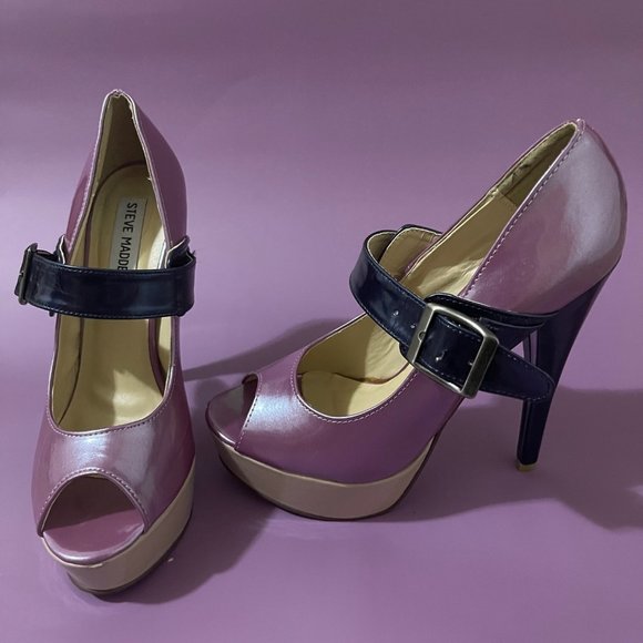 Steve Madden | Shoes | Steve Madden P Sassi Color Block Vegan Patent ...